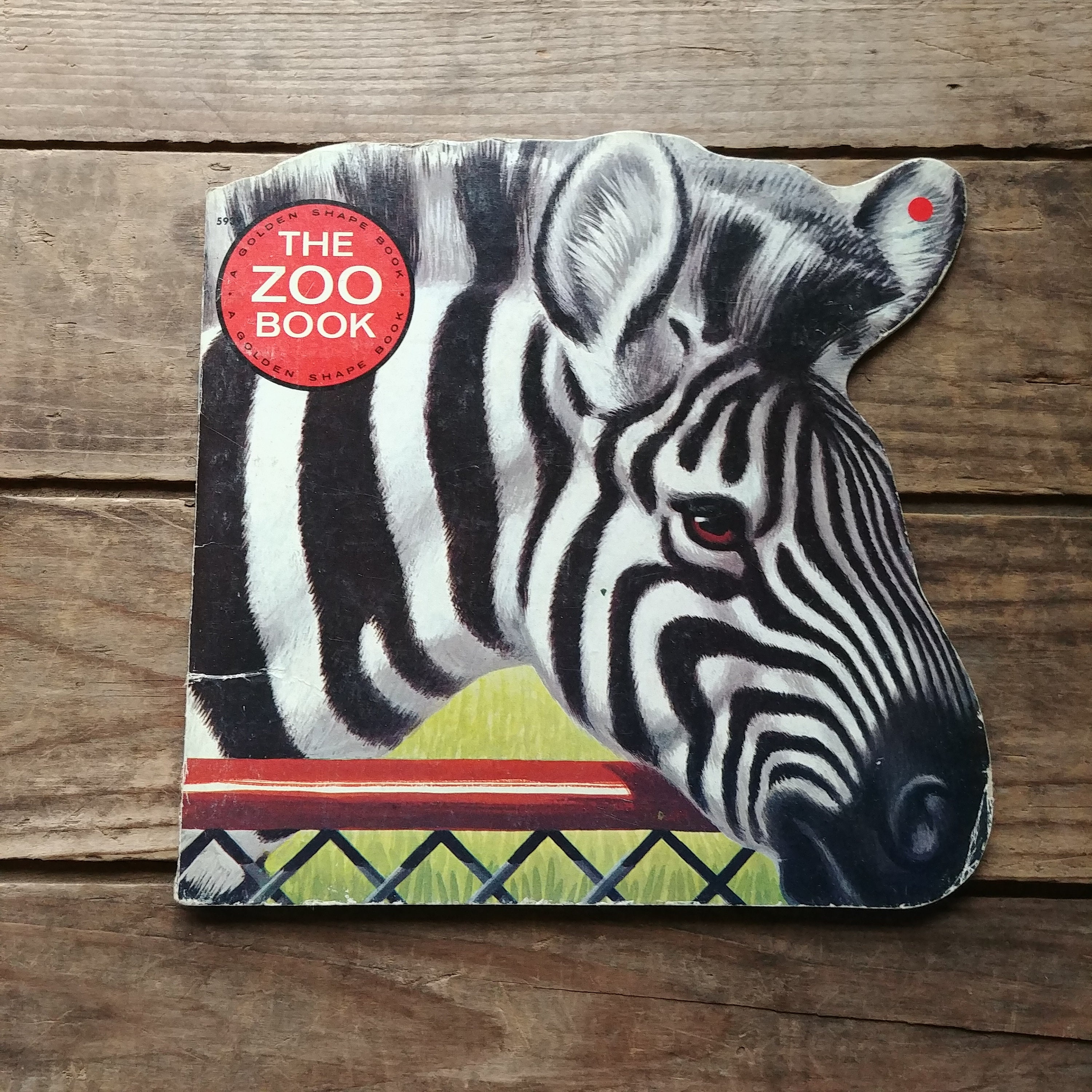 The Zoo Book Golden Super Shape Book Zebra Cover - Etsy
