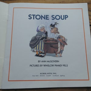 Stone Soup, Vintage Kids Book, Old Favorite Children's Stories - Etsy