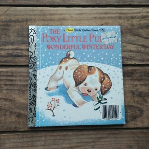 The Poky Little Puppy's Wonderful Winter Day, First Little Golden Book ...