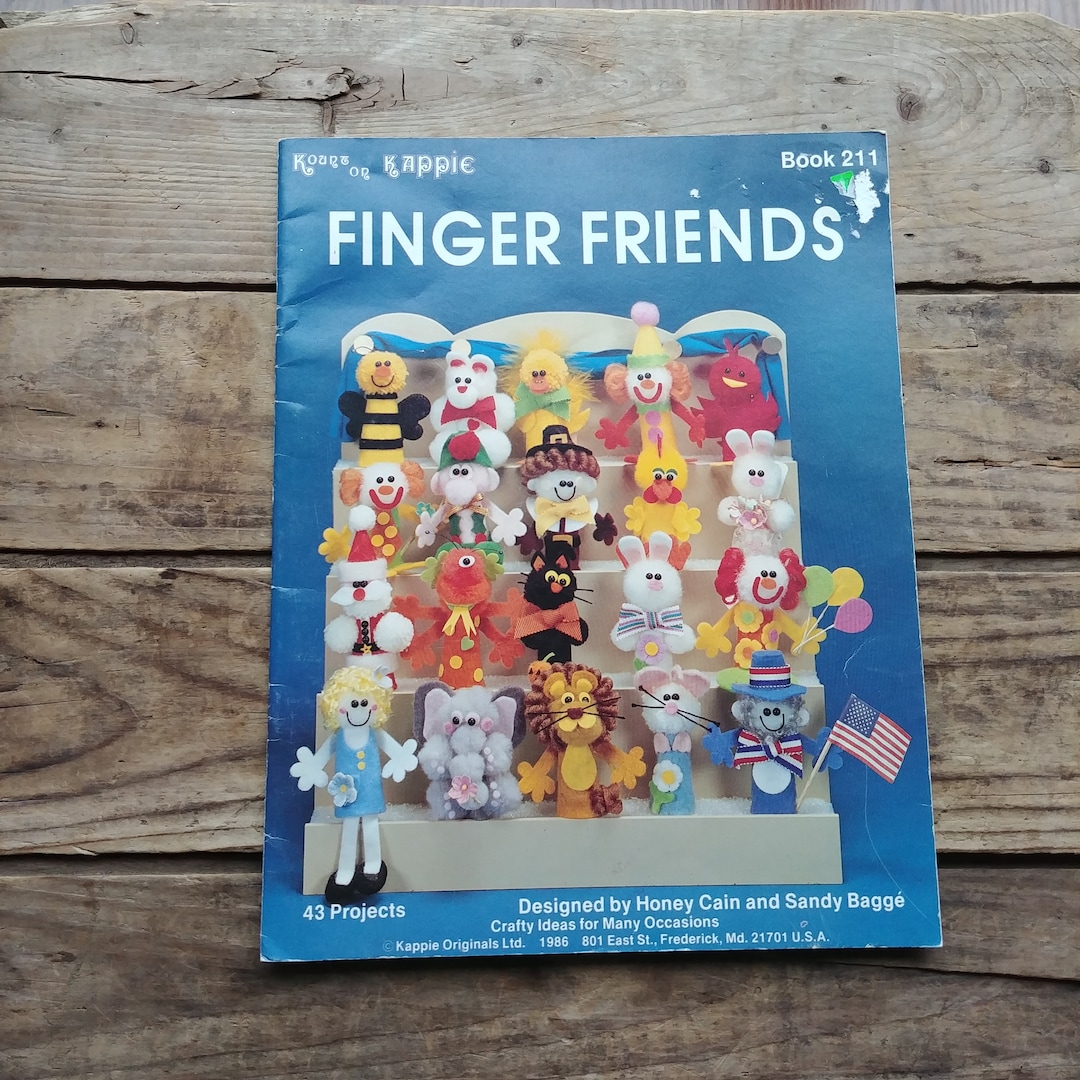 Finger Friends, Finger Puppet Pattern Booklet - Etsy