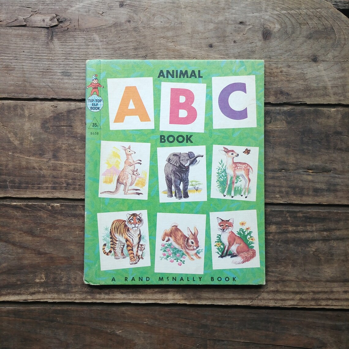 Animal ABC Book vintage Rand McNally Book Tip Top Elf | Etsy