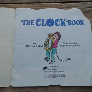 The Clock Book, a Golden Shape Book, Vintage - Etsy