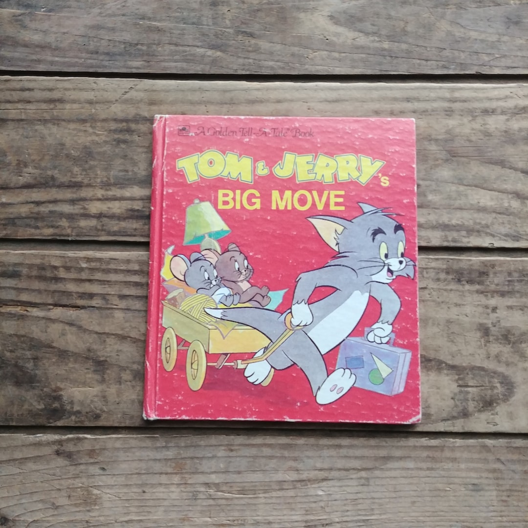 Tom and Jerry's Big Move, Vintage Golden Tell A Tale Book, - Etsy