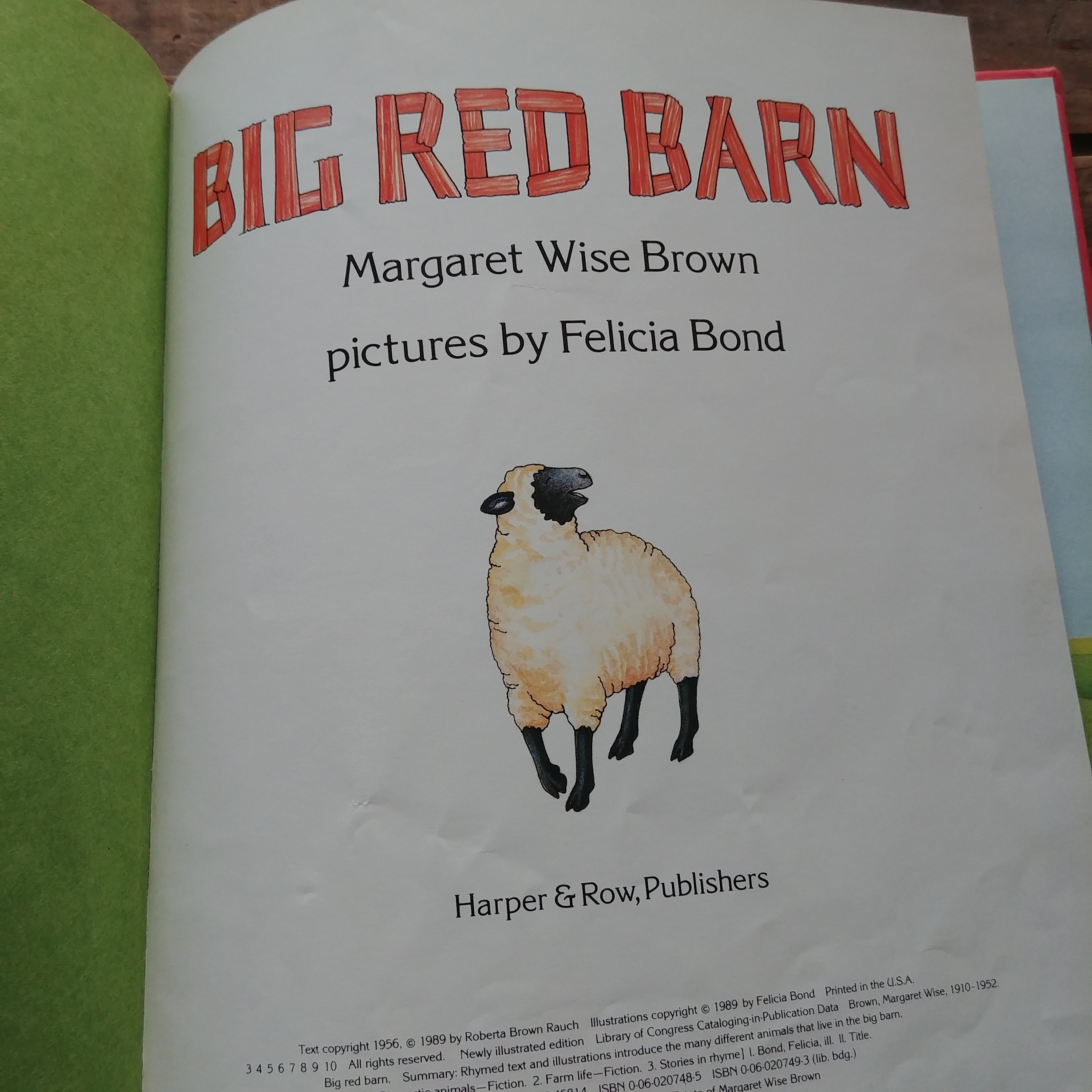 Big Red Barn Children's Book by Margaret Wise Brown - Etsy