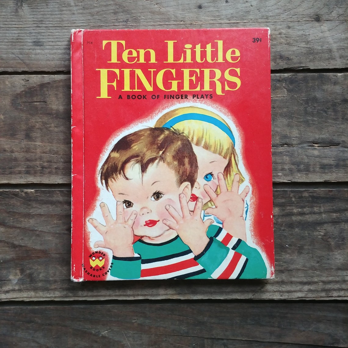 Ten Little Fingers A Book of Finger Plays vintage Wonder | Etsy