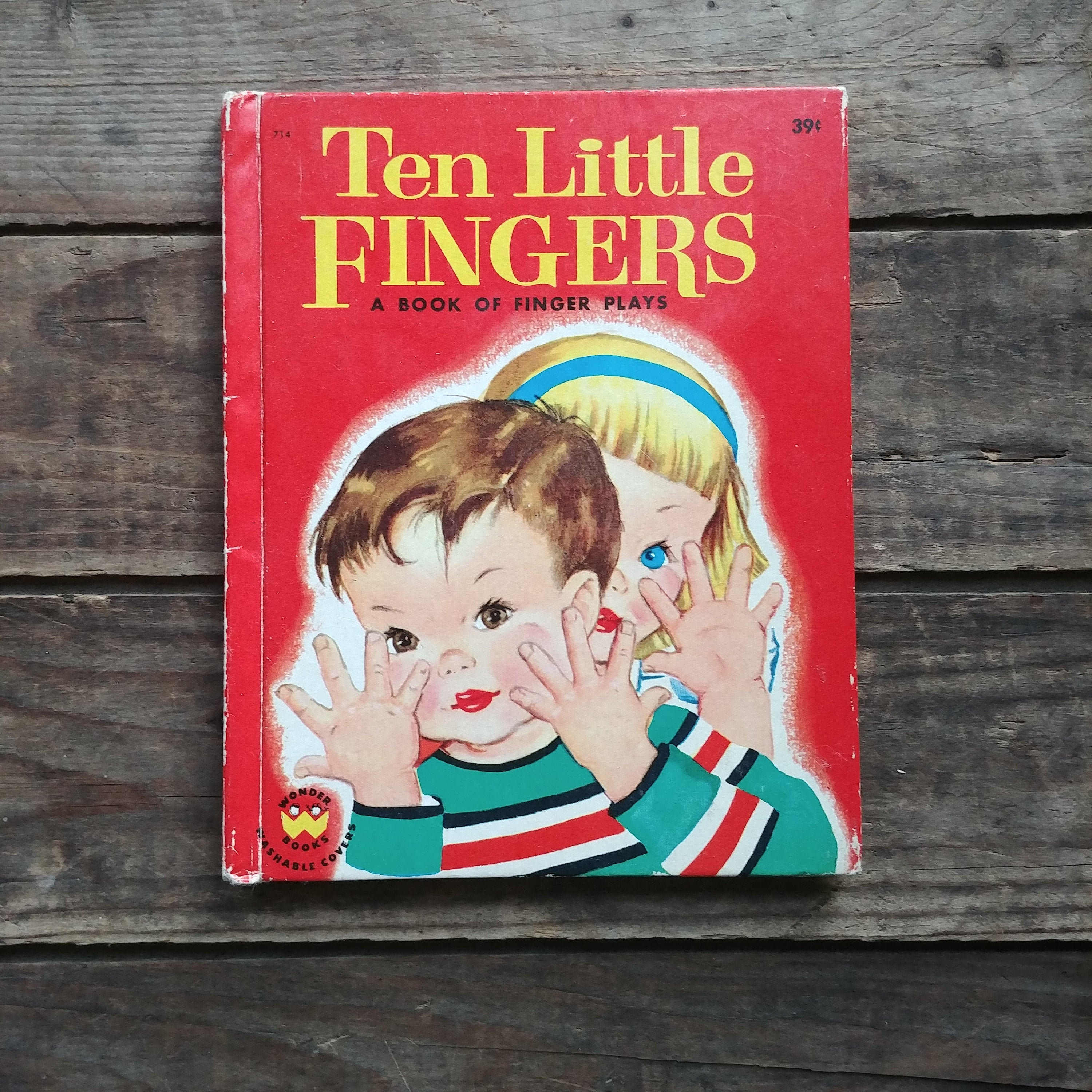 Ten Little Fingers A Book of Finger Plays Vintage Wonder - Etsy UK