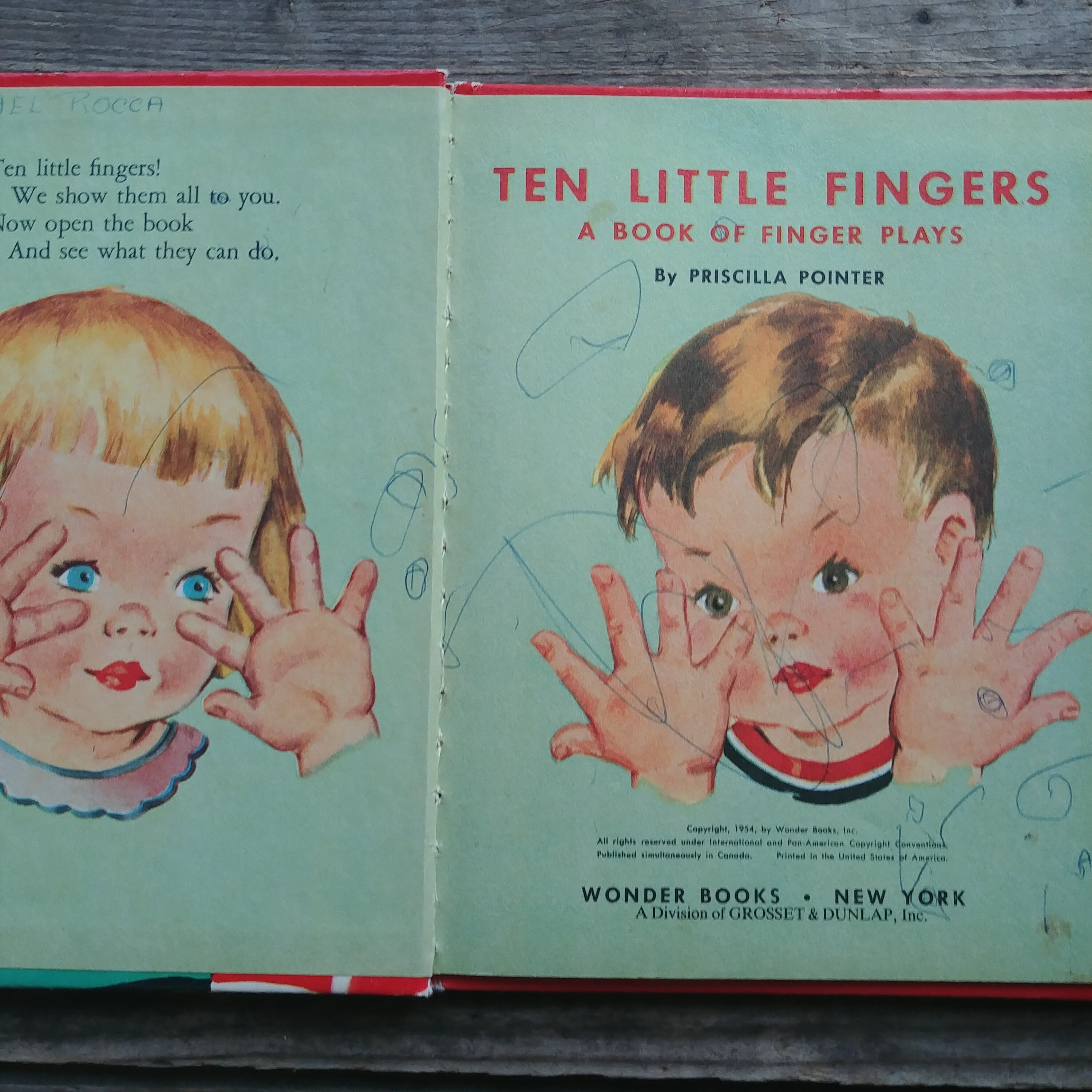 Ten Little Fingers A Book of Finger Plays Vintage Wonder - Etsy UK