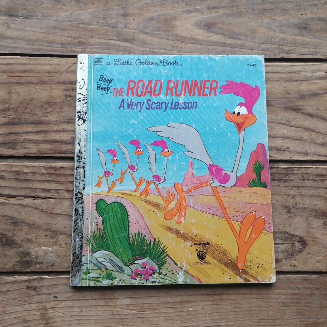 The Road Runner, A Very Scary Lesson, Vintage Little Golden Book, Beep ...