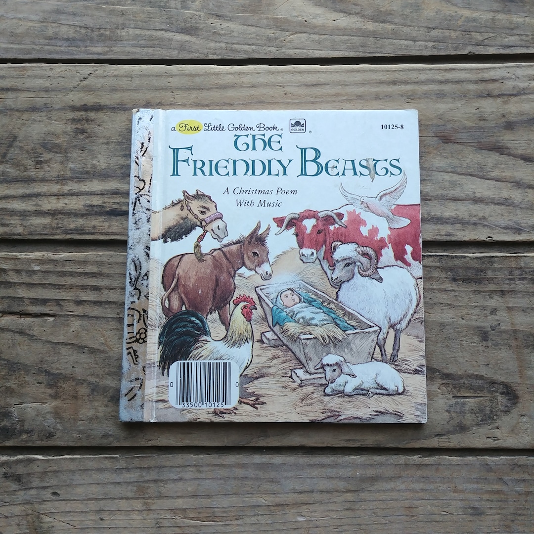 The Friendly Beasts, Vintage First Little Golden Book, Nativity and ...