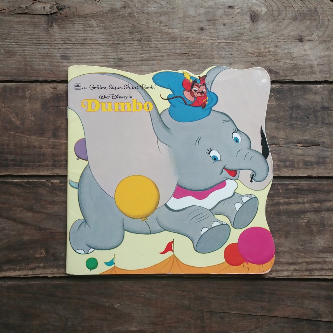 Walt Disney's Dumbo, Paperback Kid's Book, a Vintage Golden Super Shape ...