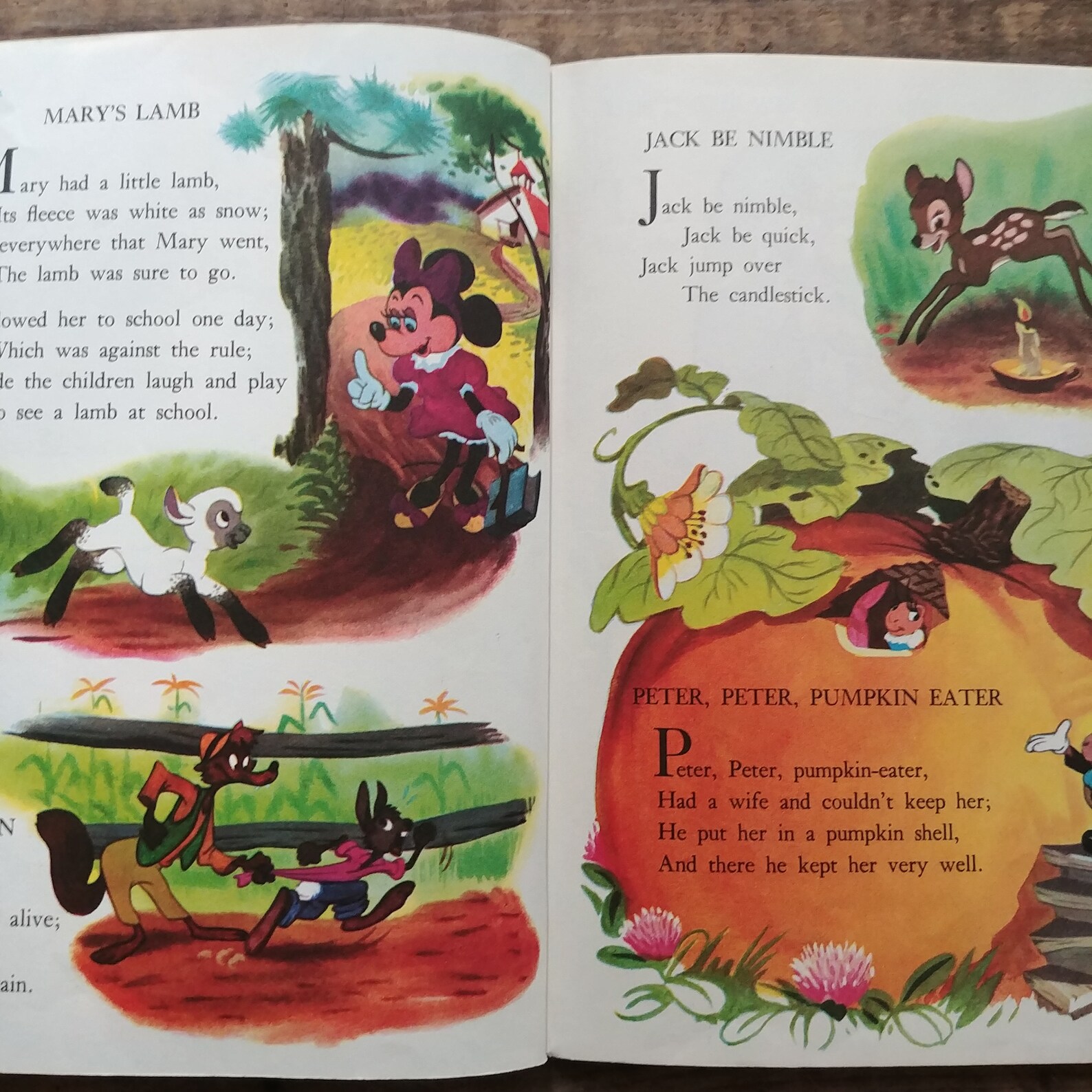 Walt Disney's Mother Goose Little Golden Book 1970s - Etsy