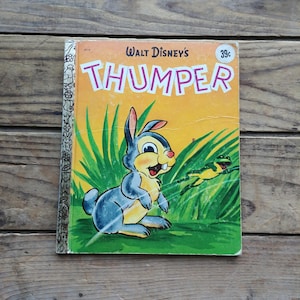 Thumper, a Little Golden Book, Walt Disney's Story of a Bunny, Vintage ...
