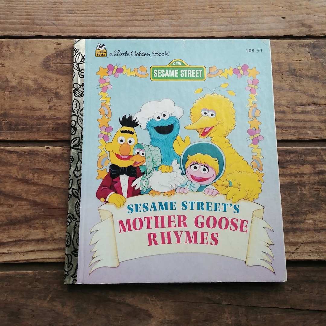 Sesame Street's Mother Goose Rhymes, Little Golden Book - Etsy