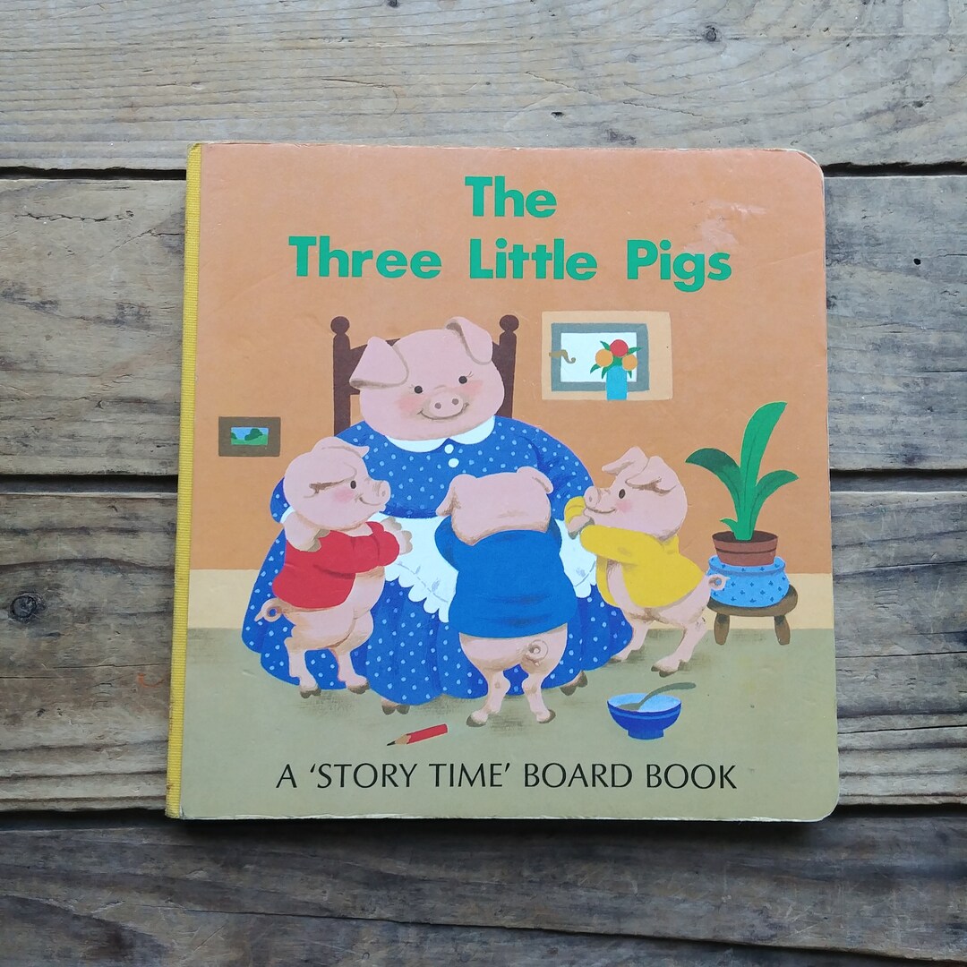 The Three Little Pigs, a Storytime Board Book for Kids, Checkerboard ...