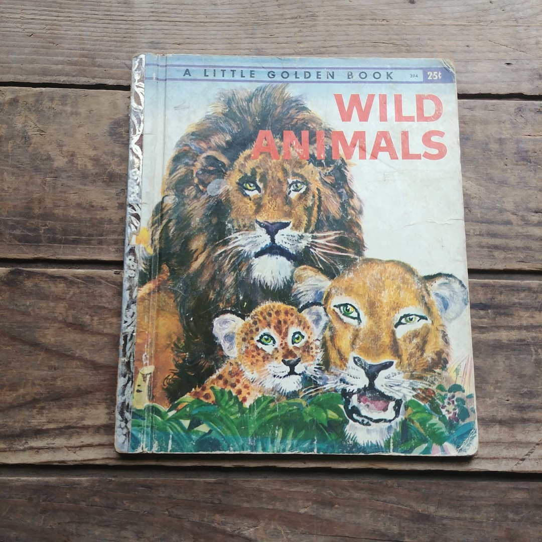 Wild Animals, Little Golden Book, Vintage - Etsy