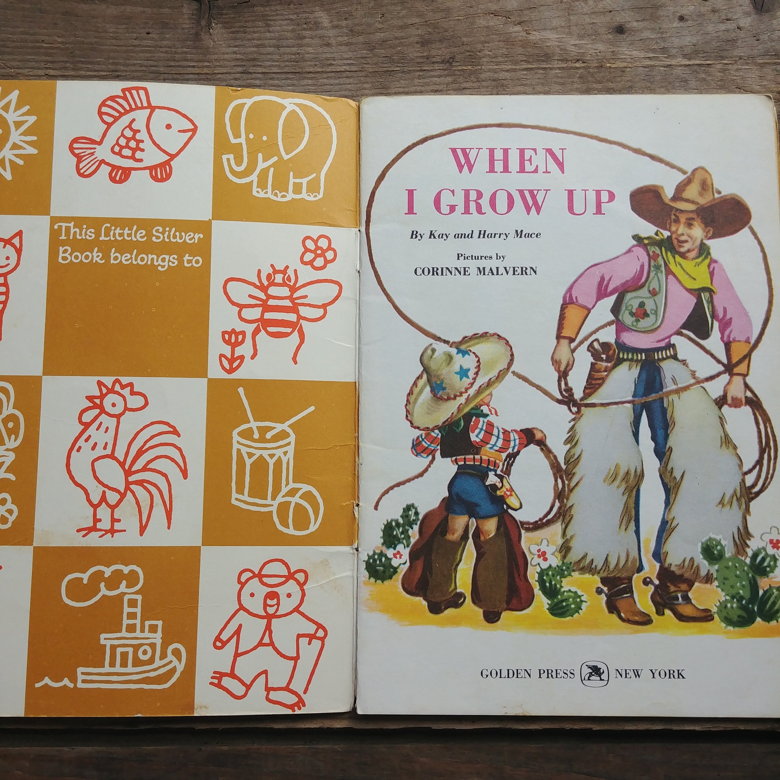 When I Grow Up Vintage Little Silver Book - Etsy