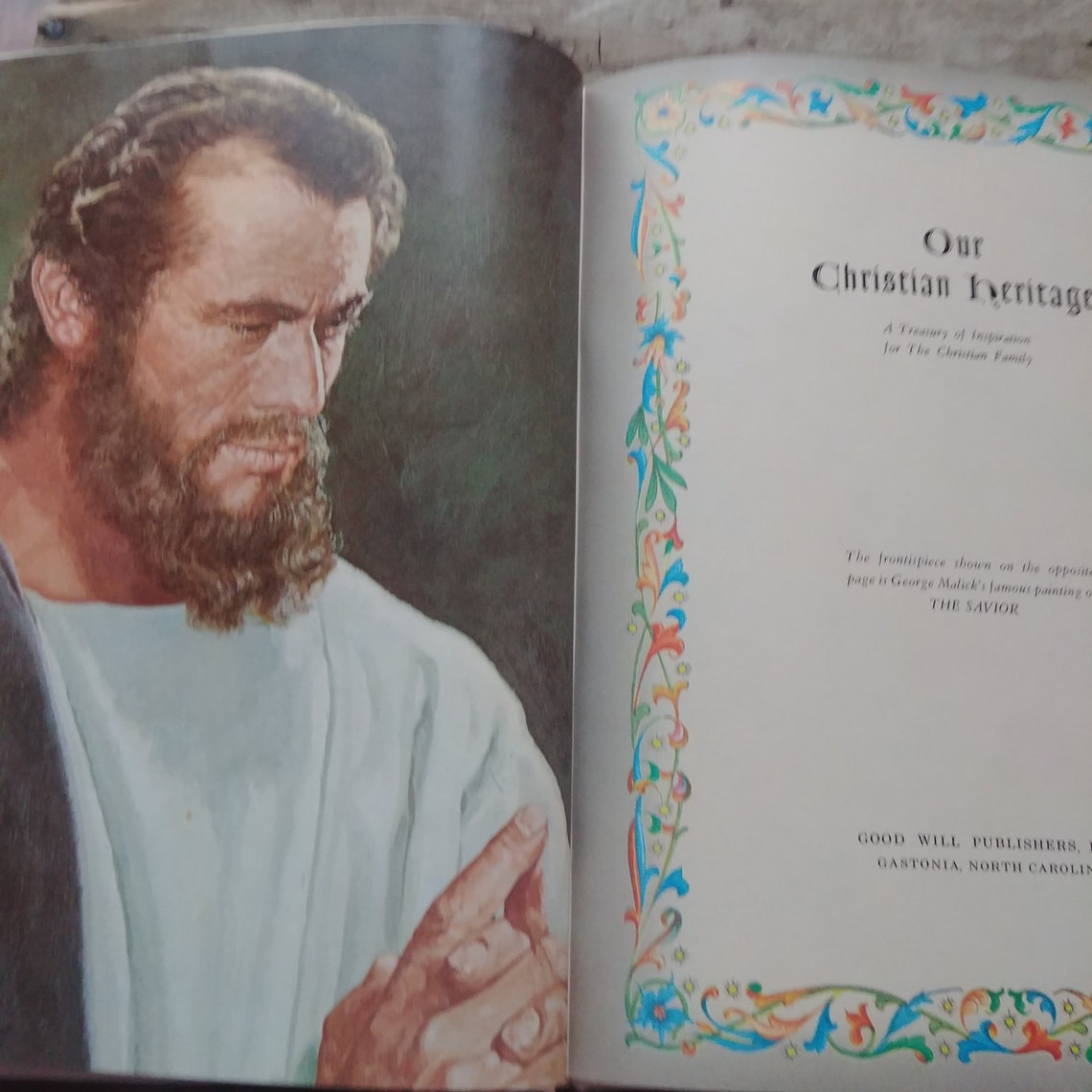 Our Christian Heritage Beautiful vintage book of art | Etsy