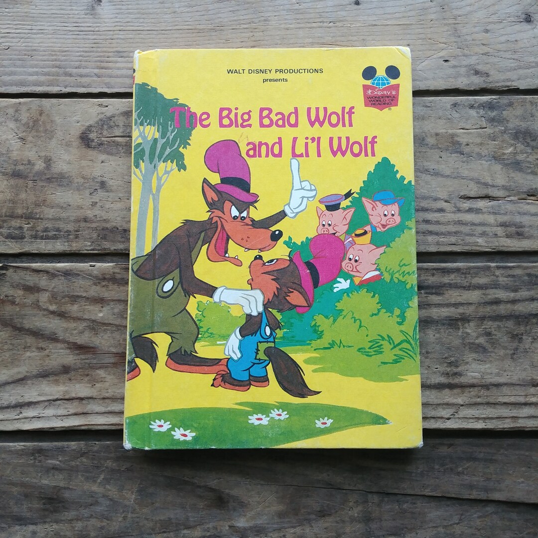 The Big Bad Wolf and Li'l Wolf, a Children's Book, Walt Disney's - Etsy