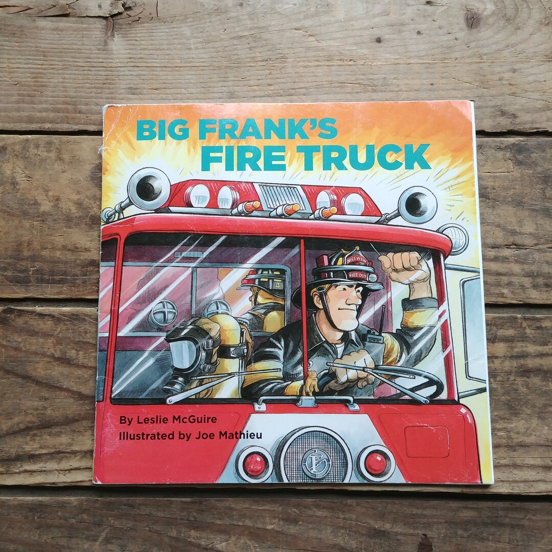 Big Frank's Fire Truck, Children's Paperback Book - Etsy