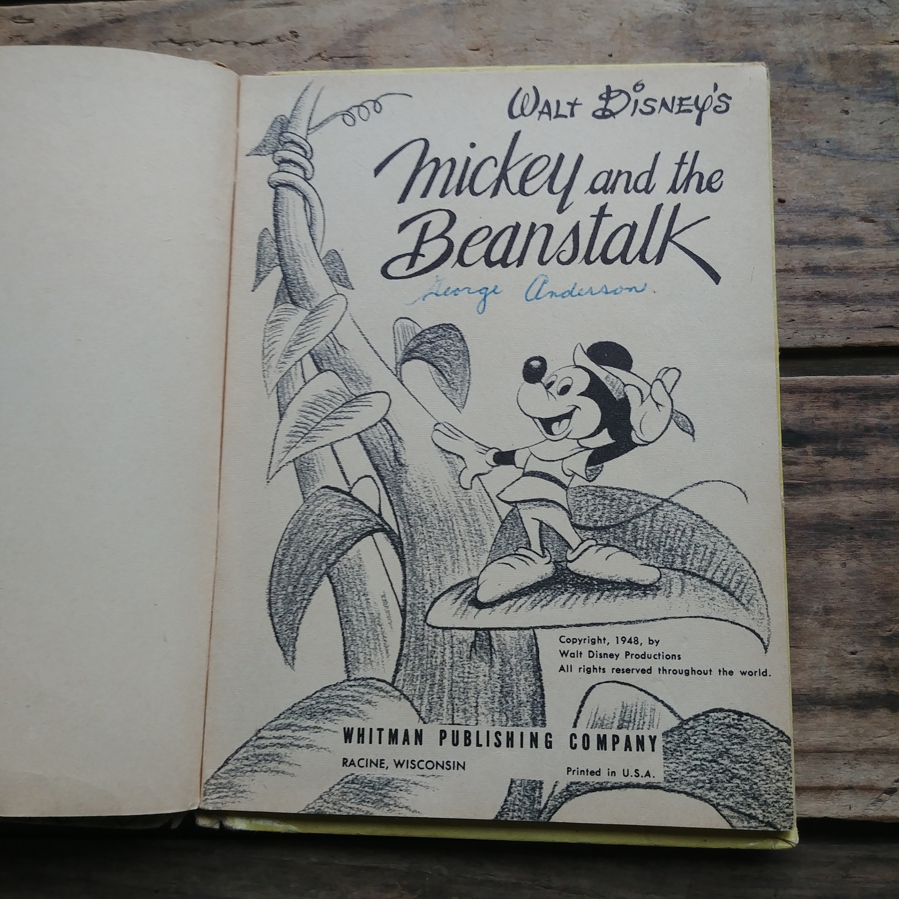 Mickey and the Beanstalk, Walt Disney's, a Children's Book, Story Hour ...