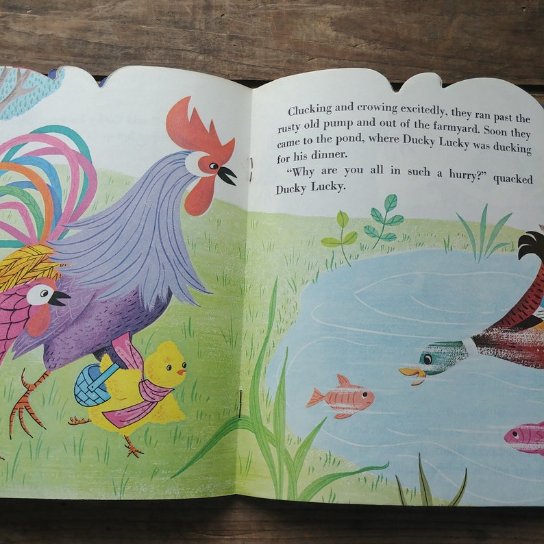 Chicken Little, Golden Shape Book, Vintage 1970s - Etsy