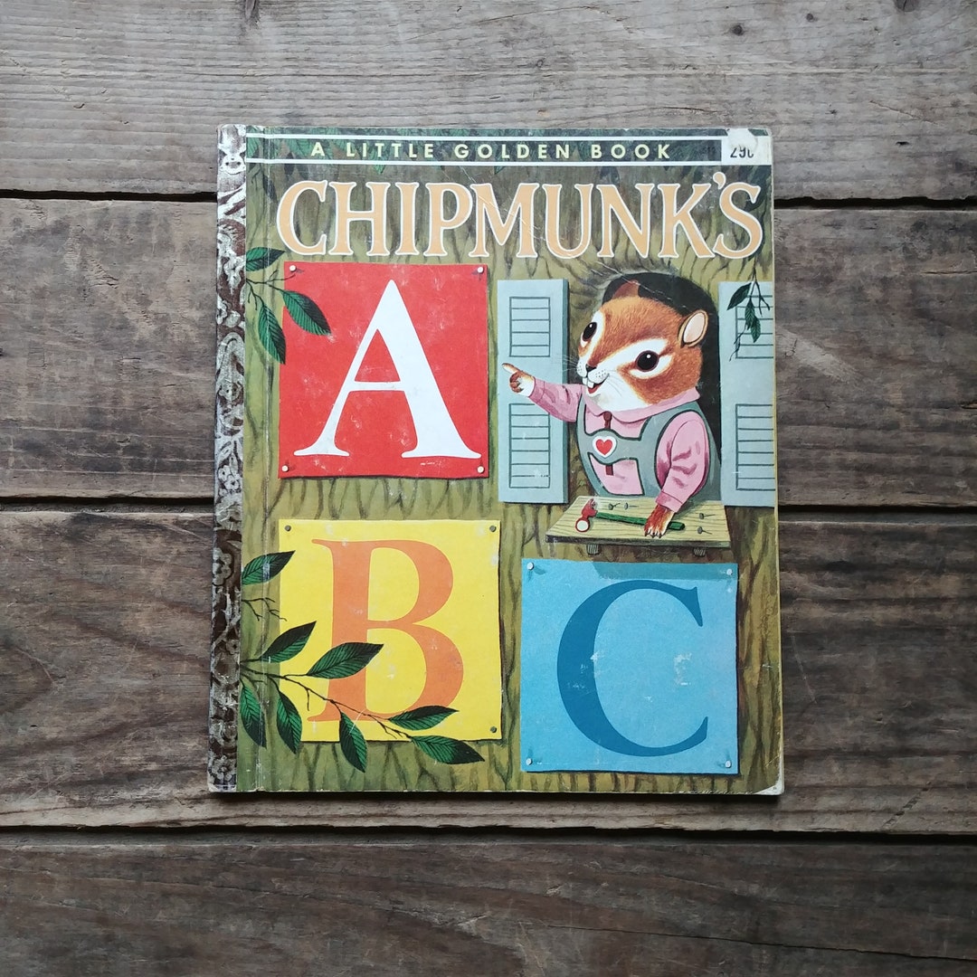 Chipmunk's ABC, Little Golden Book, Vintage - Etsy