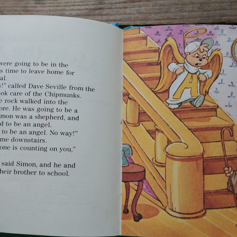 The Chipmunks in Alvin the Angel Book for Kids - Etsy