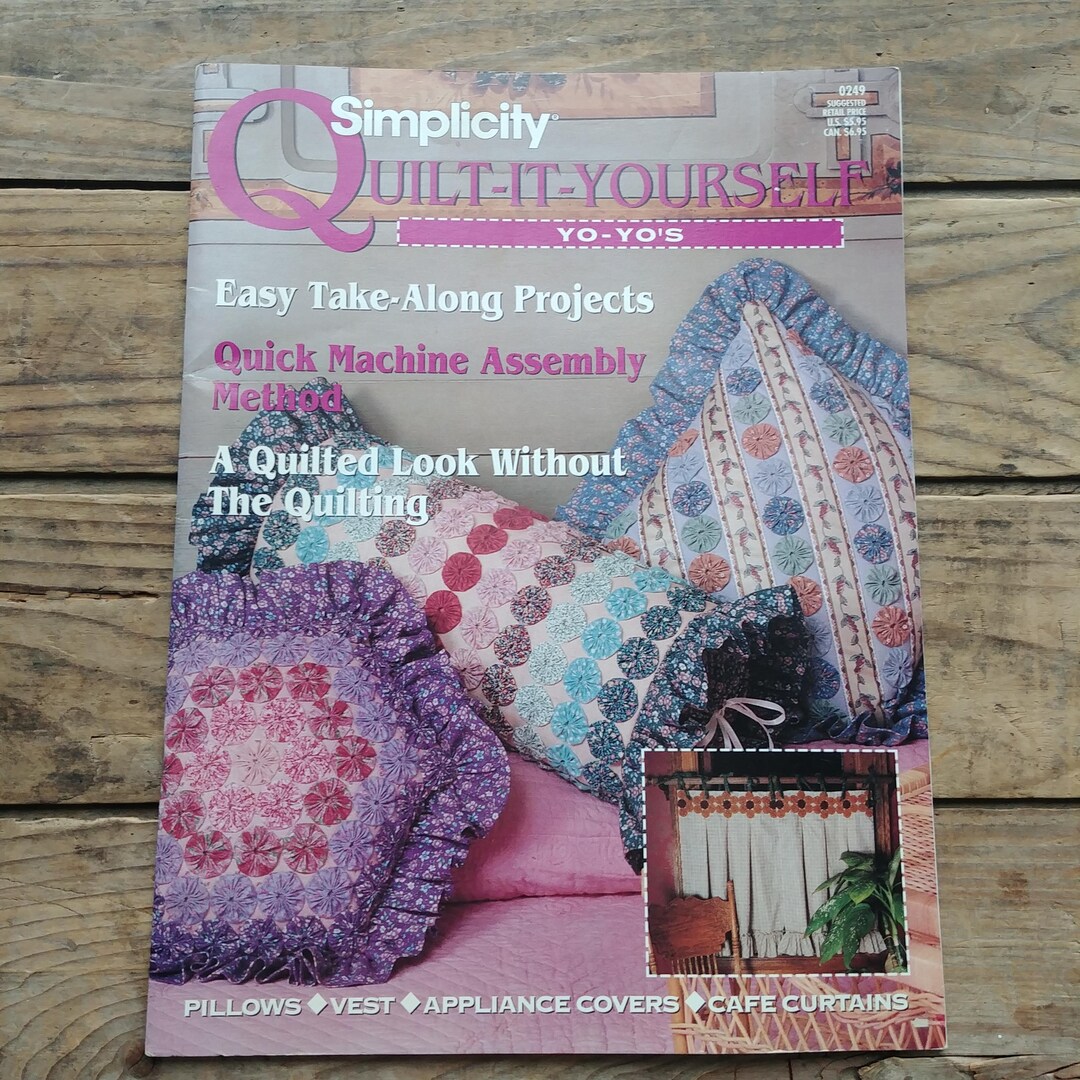 Quilt It Yourself, Yo Yos Pattern Booklet by Simplicity - Etsy