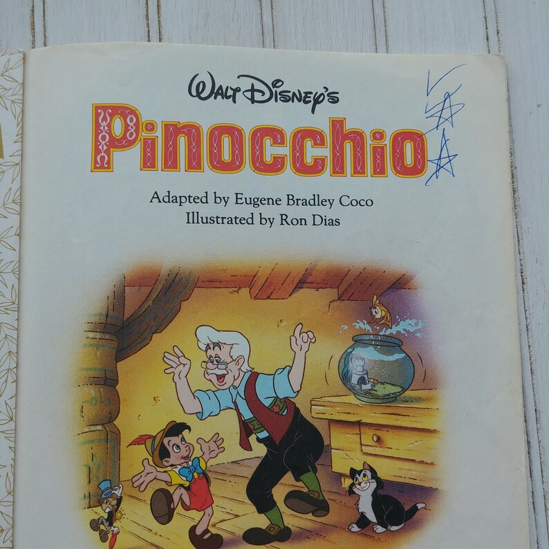 Pinocchio, Little Golden Book, Walt Disney - Etsy