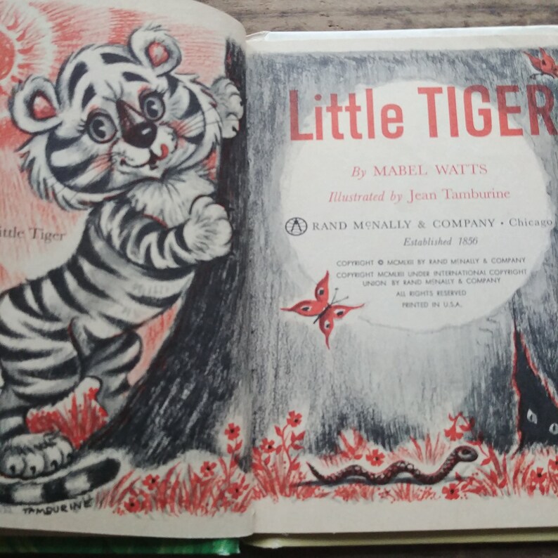 Little Tiger, Rand Mcnally Junior Elf Book - Etsy