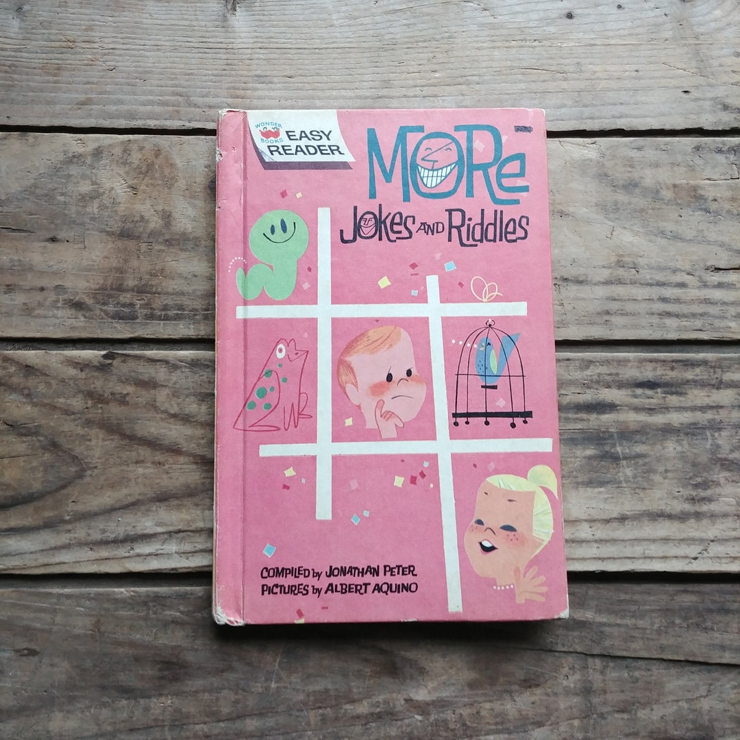 More Jokes and Riddles, Wonder Book Easy Reader, Vintage 1960s ...