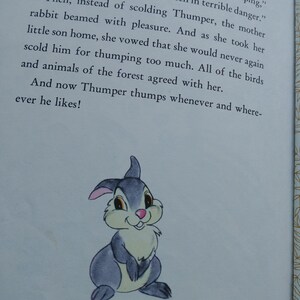 Thumper, a Little Golden Book, Walt Disney's Story of a Bunny, Vintage ...