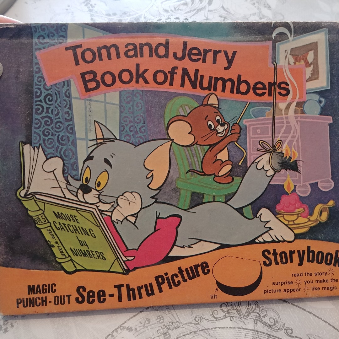 Tom and Jerry Book of Numbers, a See-thru Picture Storybook, Vintage ...