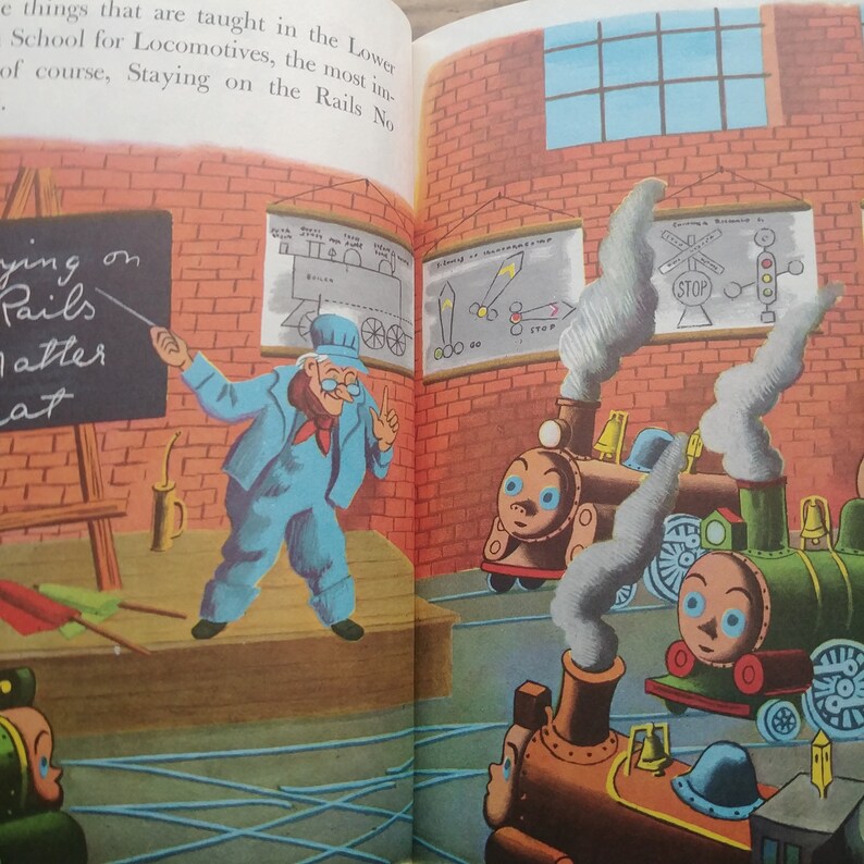 Tootle Vintage Little Golden Book Train Engine Story for - Etsy