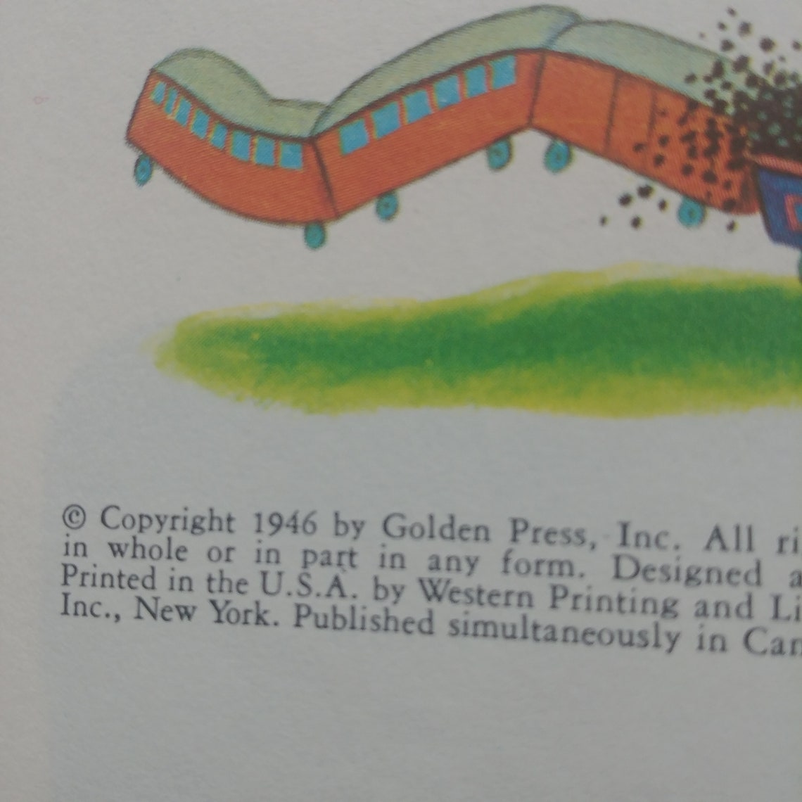 Tootle Vintage Little Golden Book Train Engine Story for | Etsy
