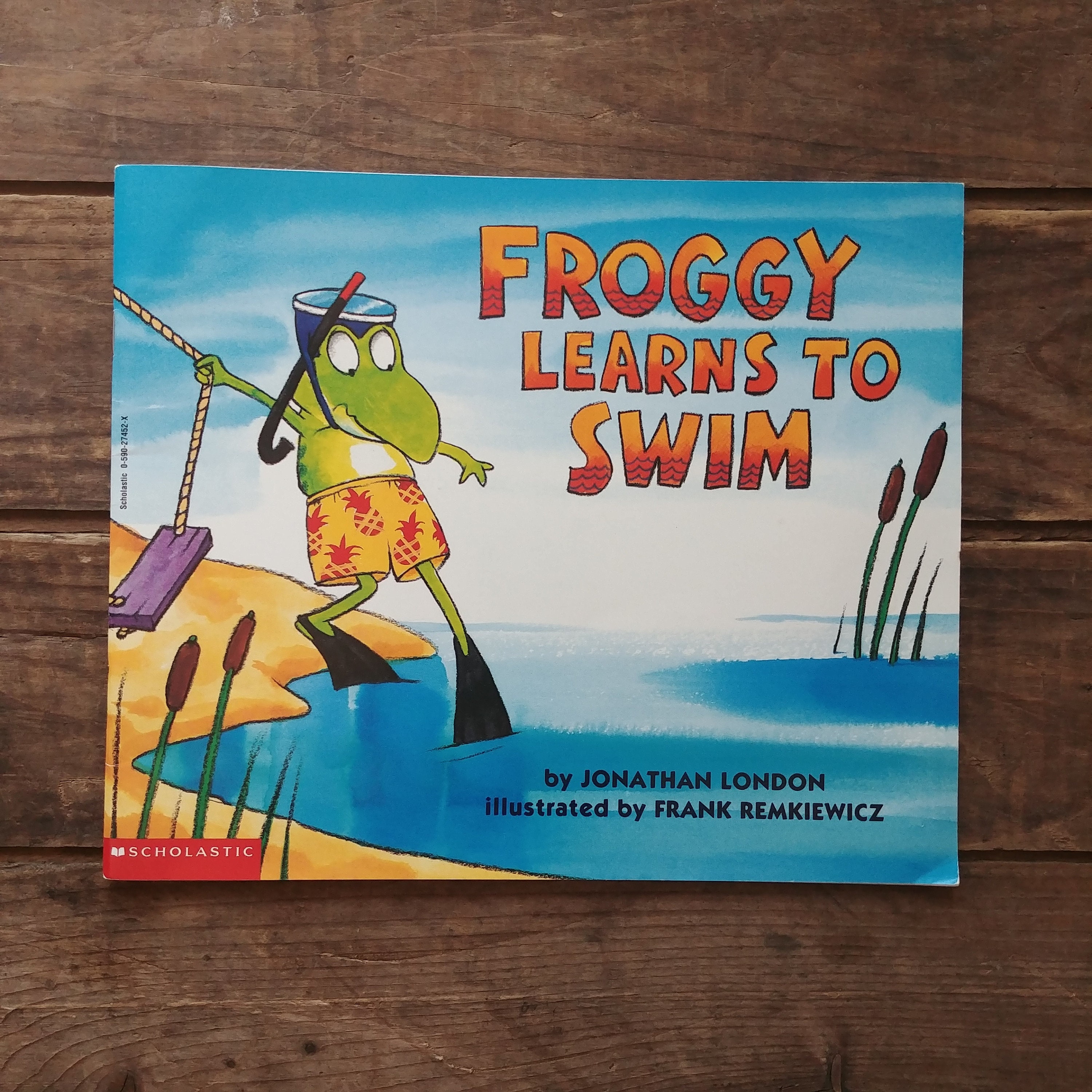 Froggy Learns To Swim Coloring Pages