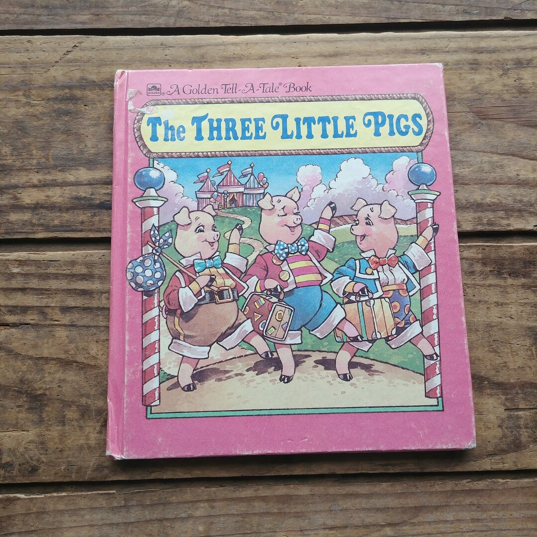 The Three Little Pigs, Golden Tell a Tale Book for Children - Etsy