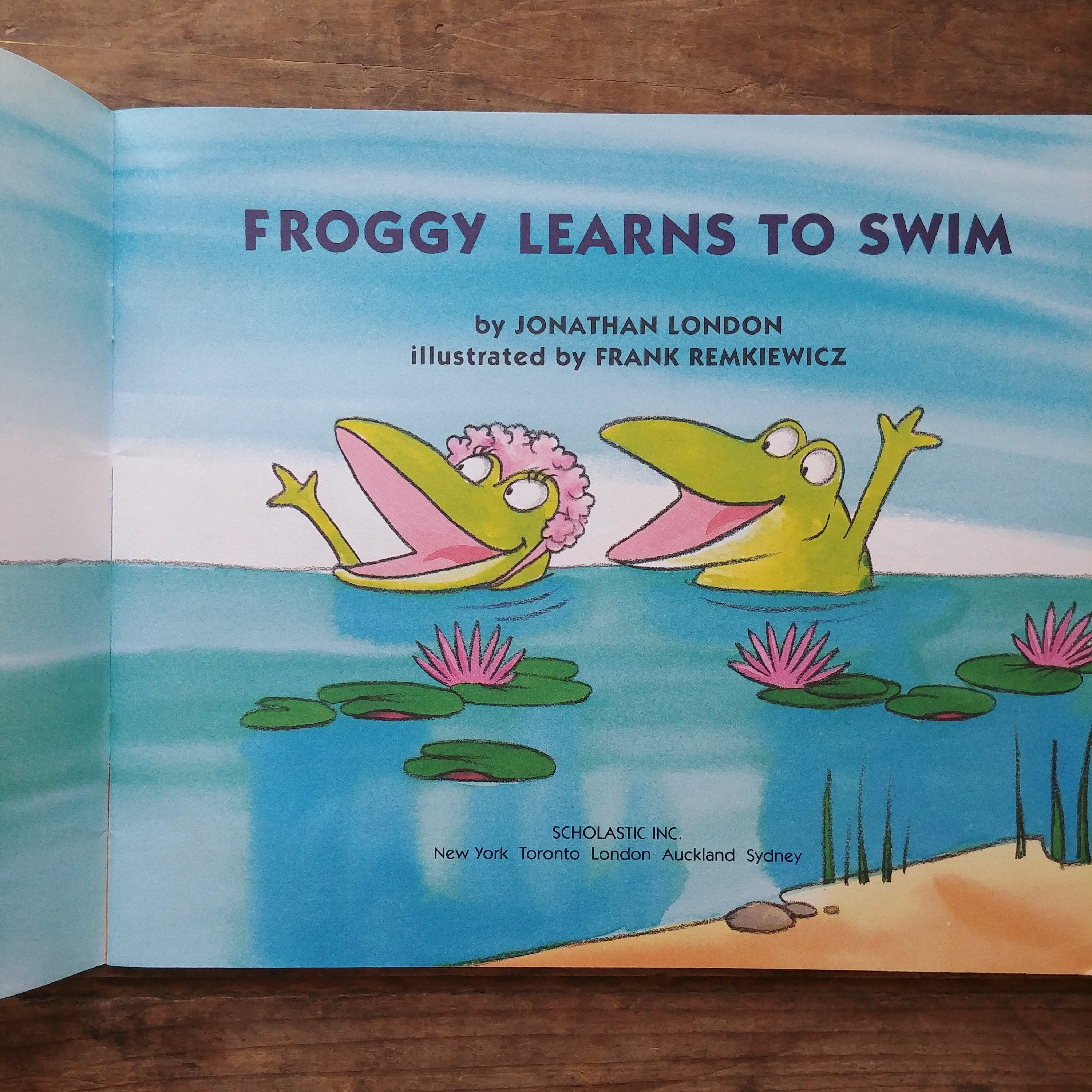 Froggy Learns to Swim by Jonathon London | Etsy