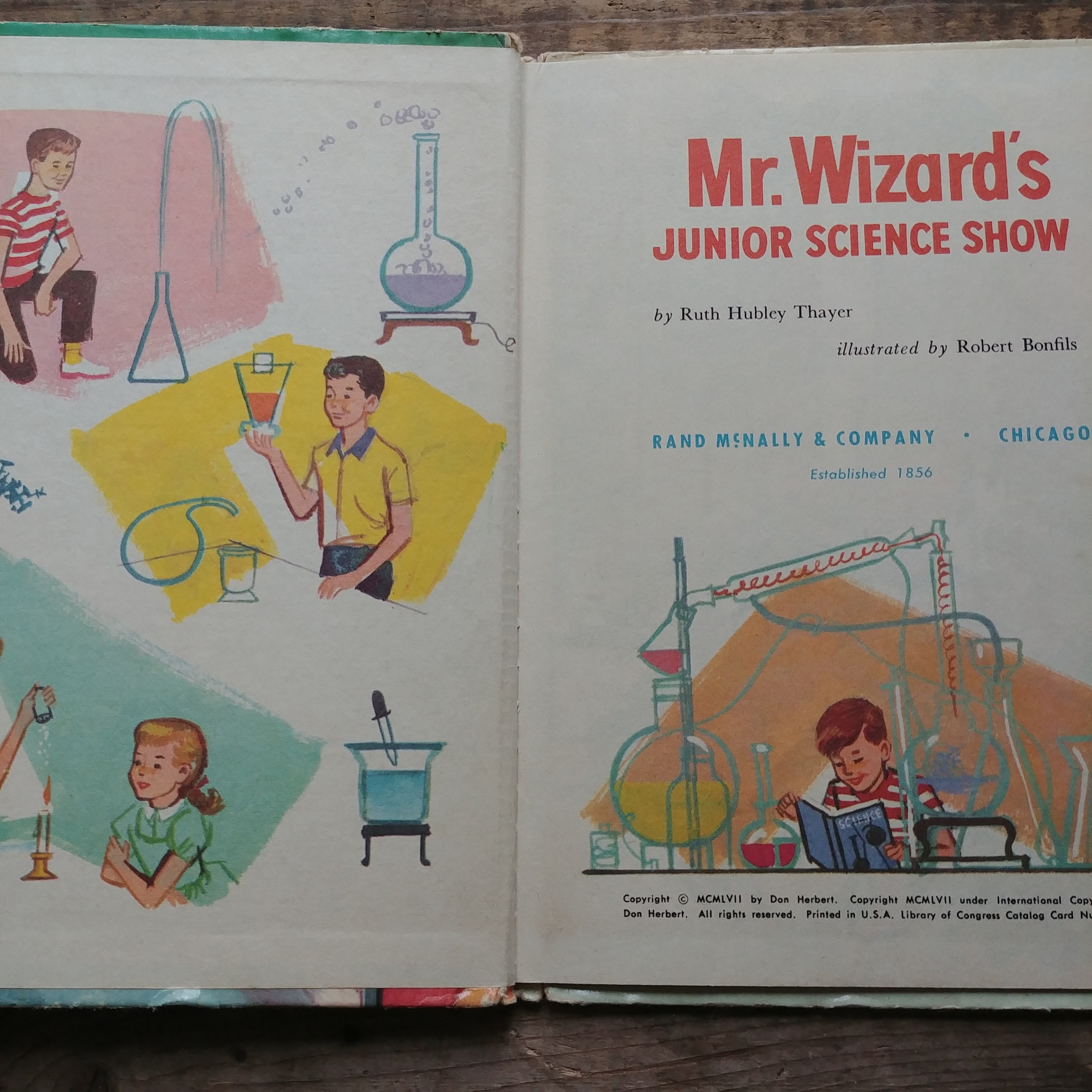 Mr. Wizard's Junior Science Show, A Rand Mcnally Elf Book, Vintage ...