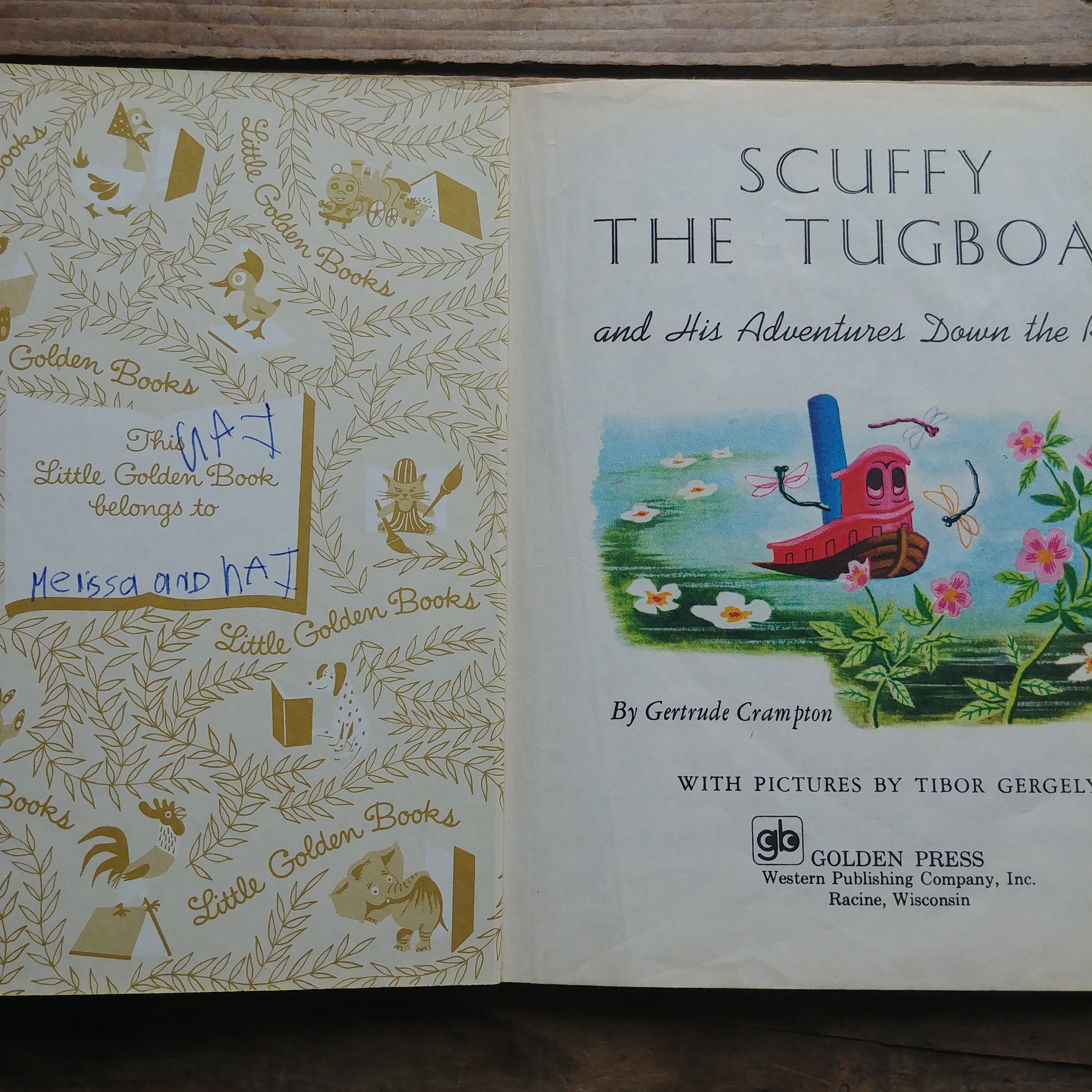 Scuffy the Tugboat, Little Golden Book - Etsy
