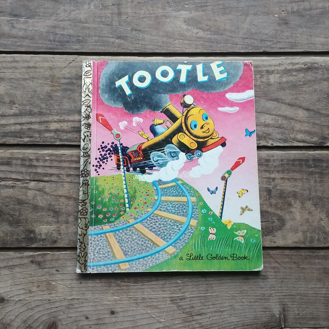 Tootle Vintage Little Golden Book Train Engine Story for | Etsy