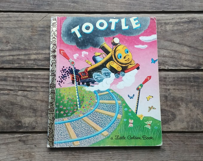 Tootle, Vintage Little Golden Book, Train Engine Story for Kids, Old ...