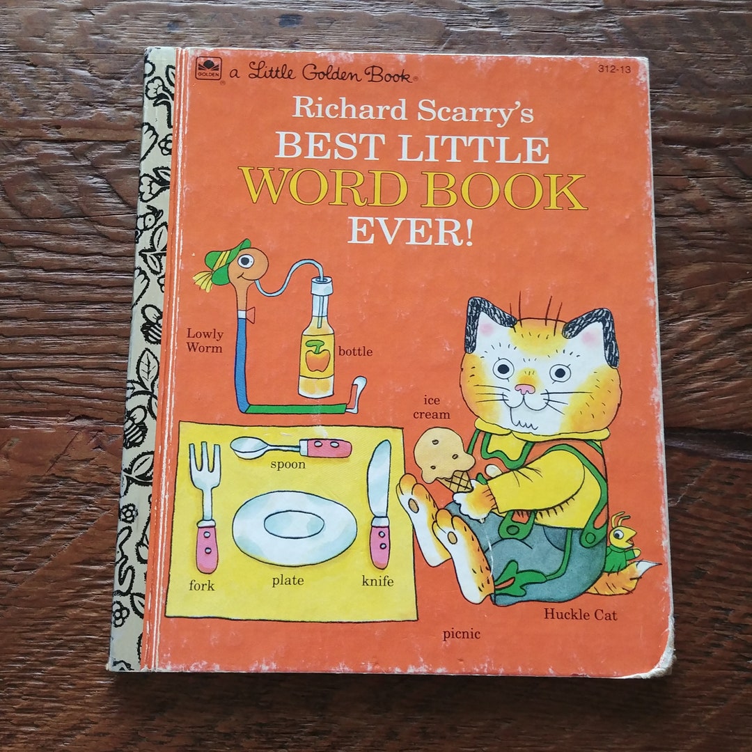 Richard Scarry's Best Little Word Book Ever, Little Golden Book - Etsy