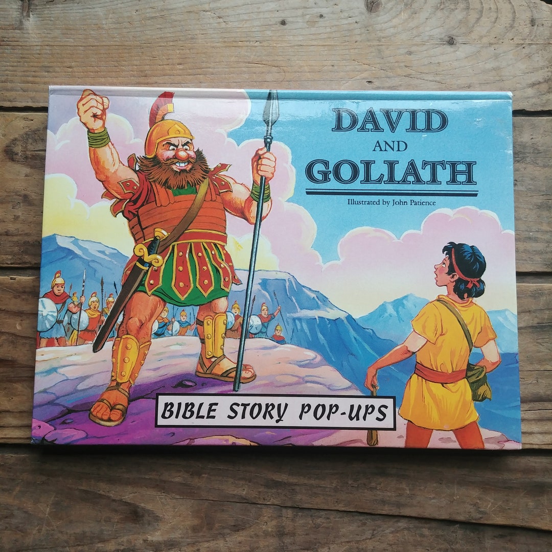 David and Goliath, a Pop up Book, Vintage Bible Stories for Kids - Etsy