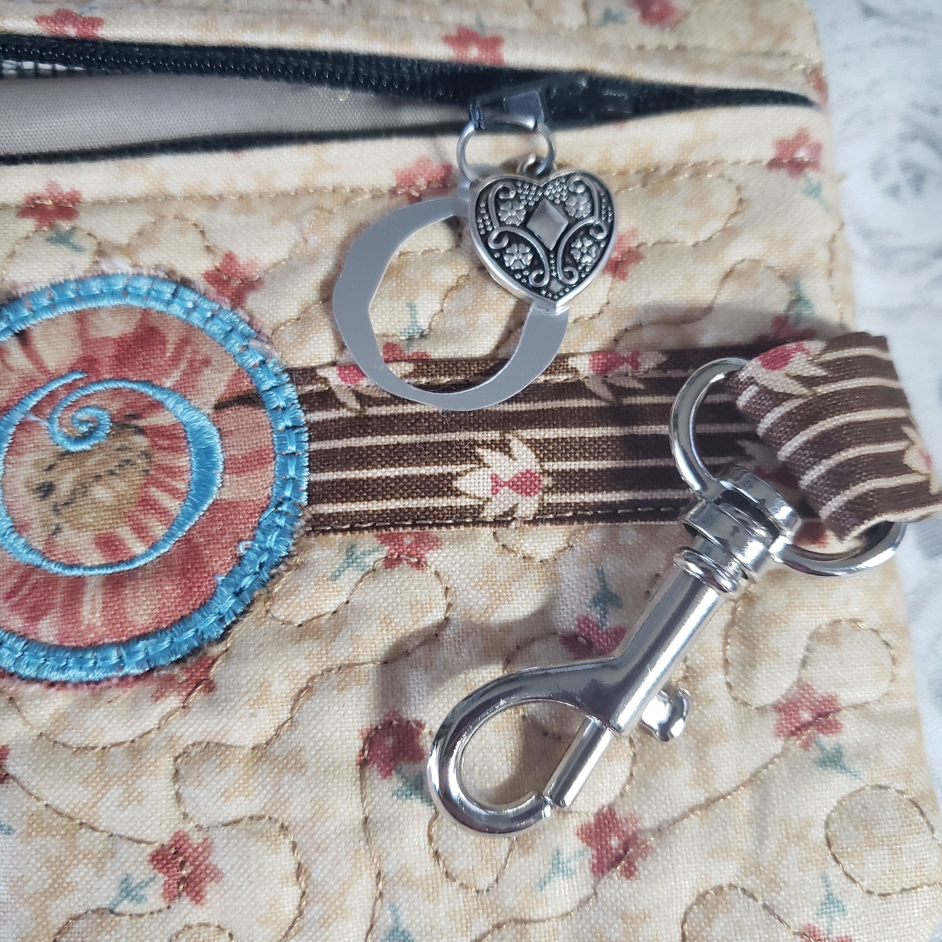 Monogrammed o Zipper Pouch, Belt Loop Bag, Dog Walking Carry Bag, Poo ...