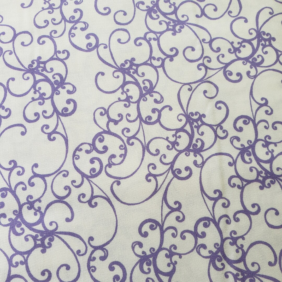 Elegant Scroll Lilac Fabric by Loralie Designs (692-524) - 100% Cotton ...