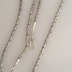 Sterling Silver Bali Chain - Etsy