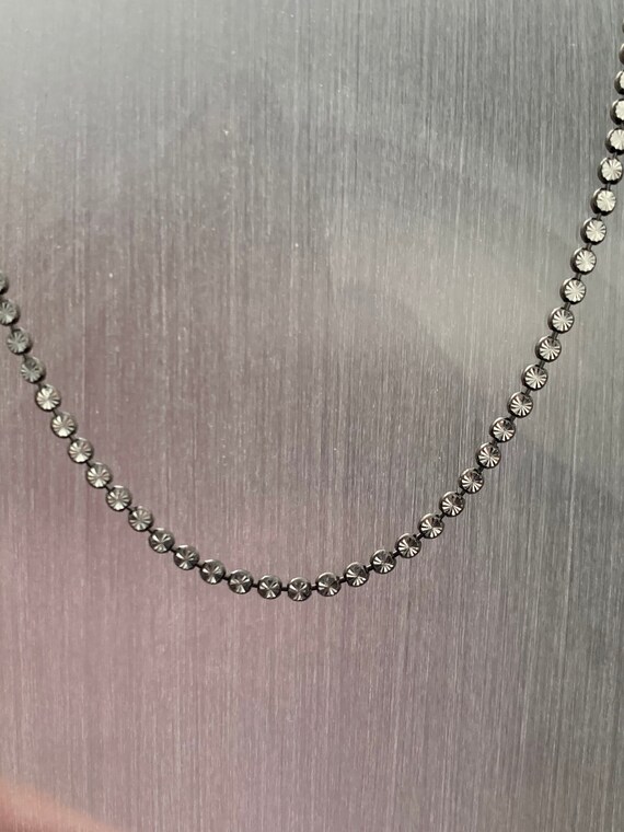 Sterling Silver Diamond Cut Chain | Etsy