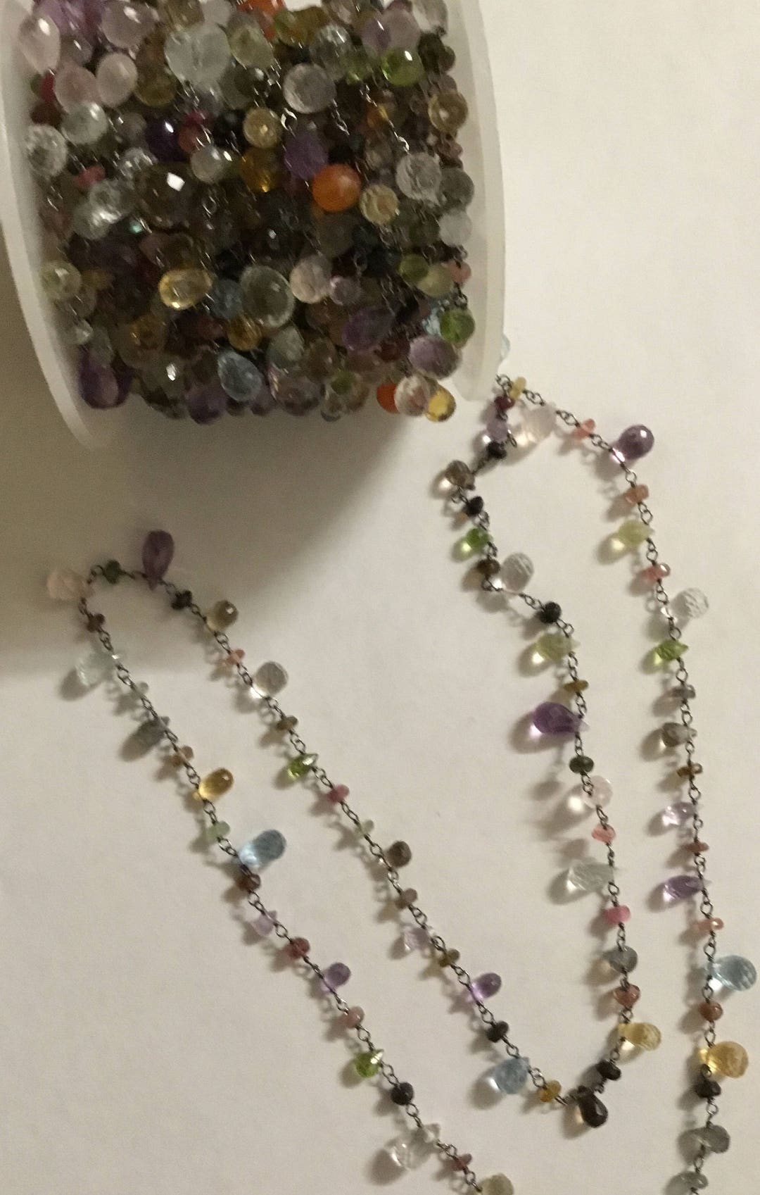 Drop and Sterling Silver Chain - Etsy