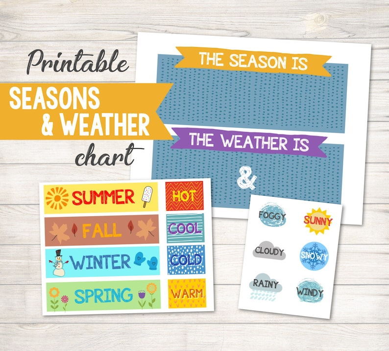 Morning Board Bundle Circle Time Activity Weather Chart | Etsy